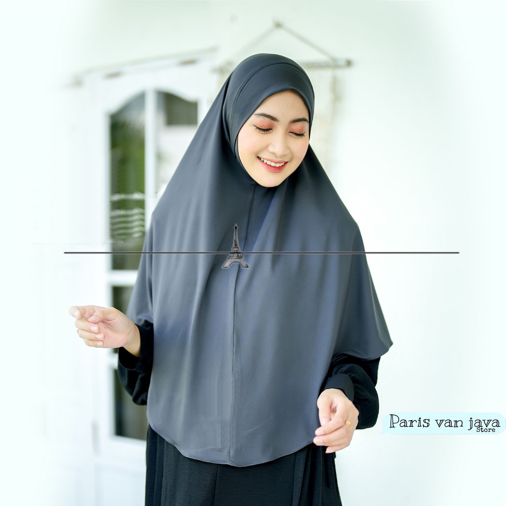Jual Khimar Hijab Dagu Soft Pet Size XL I Jilbab Instan Malaysia Jersey Premium | Shopee Indonesia