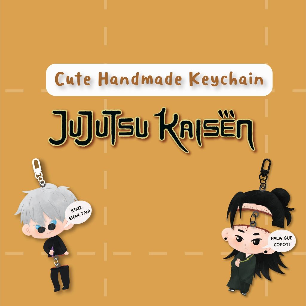 Jual GOJO BUNTUNG / GOJO KIKO VERSION KEYCHAIN (GANTUNGAN KUNCI JUJUTSU ...