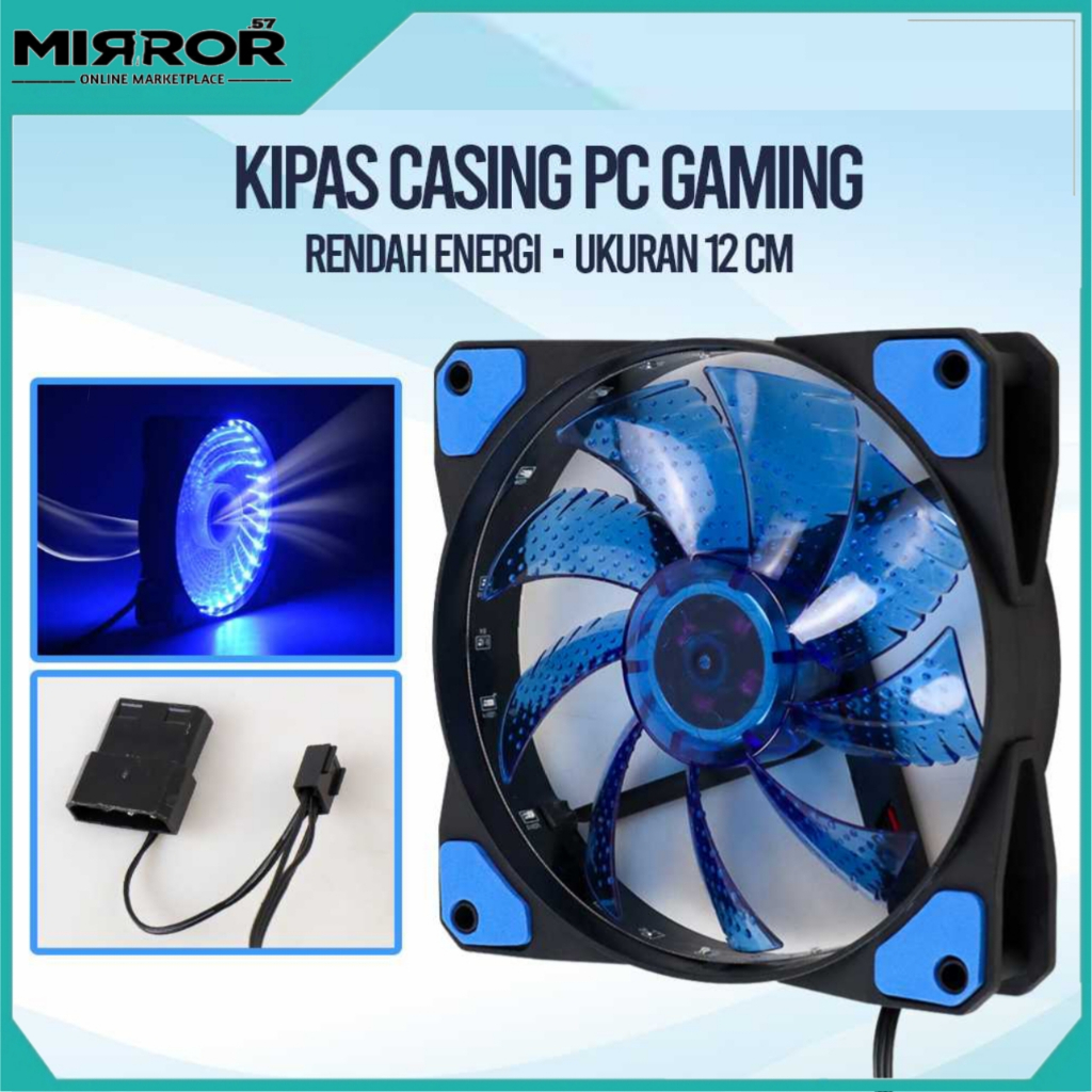 Jual Kipas Casing Pc Gaming Led Cpu Fan 12cm Shopee Indonesia