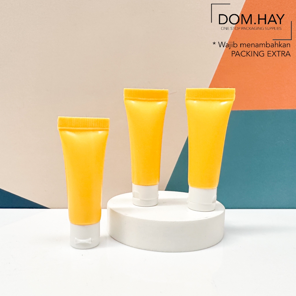 Jual 10ml Botol Tube Kuning Plastik Packaging Skin Care Kosmetik Lotion ...