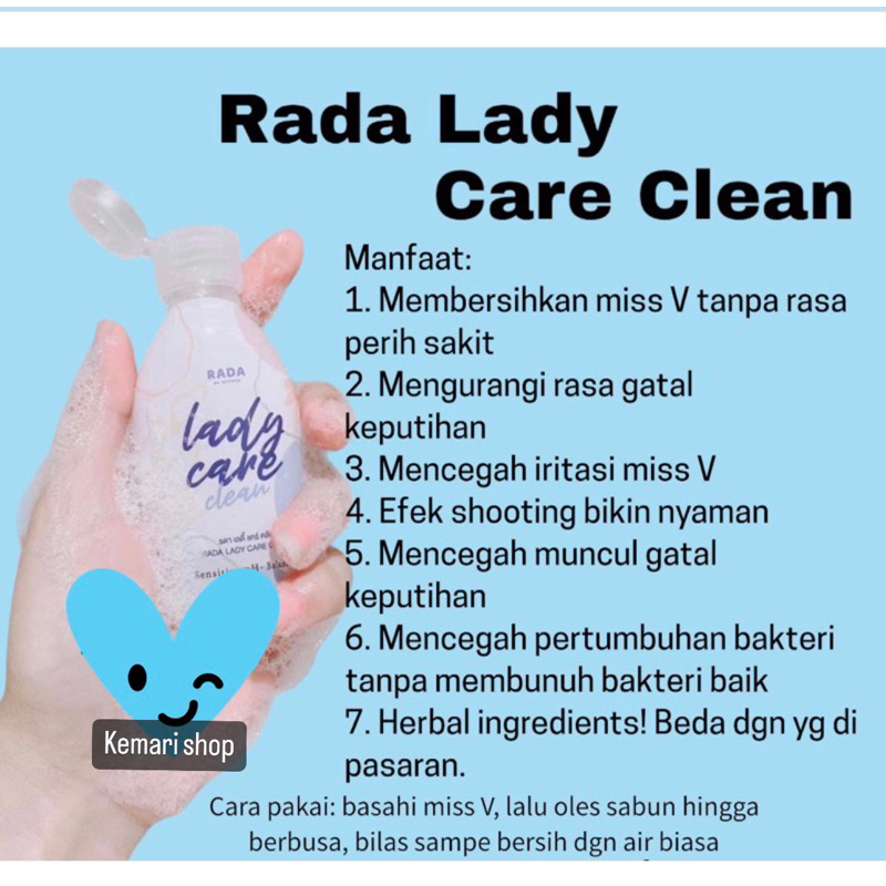 Jual Rada Lady Care Clean Feminine Wash Sabun | Shopee Indonesia
