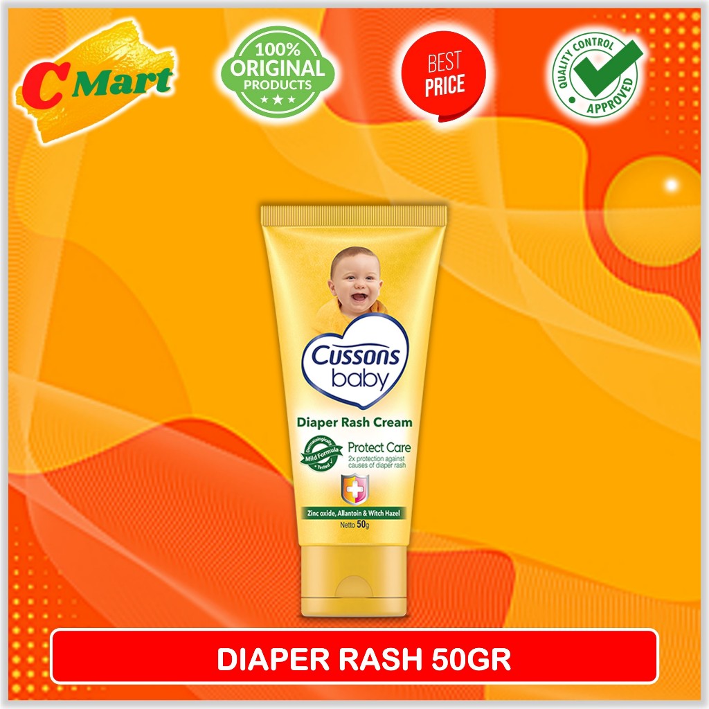 Jual Cussons Baby Cream Diaper Rash 50gr - Krim Bayi Anti Ruam Popok ...