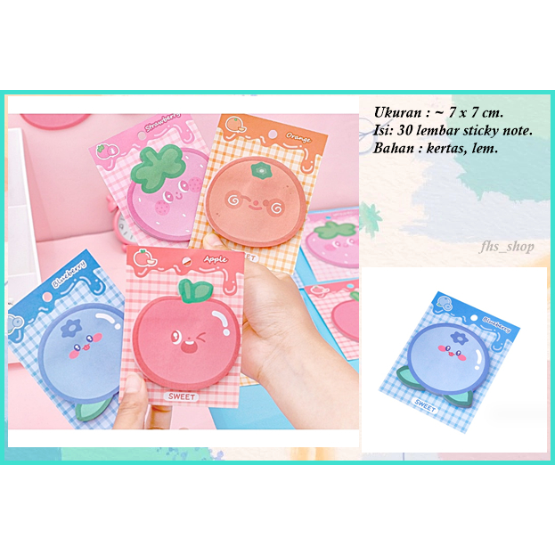 Jual Sticky Notes Memo Tempel Buku Tulis Sticky Notes Aesthetic Sticky ...