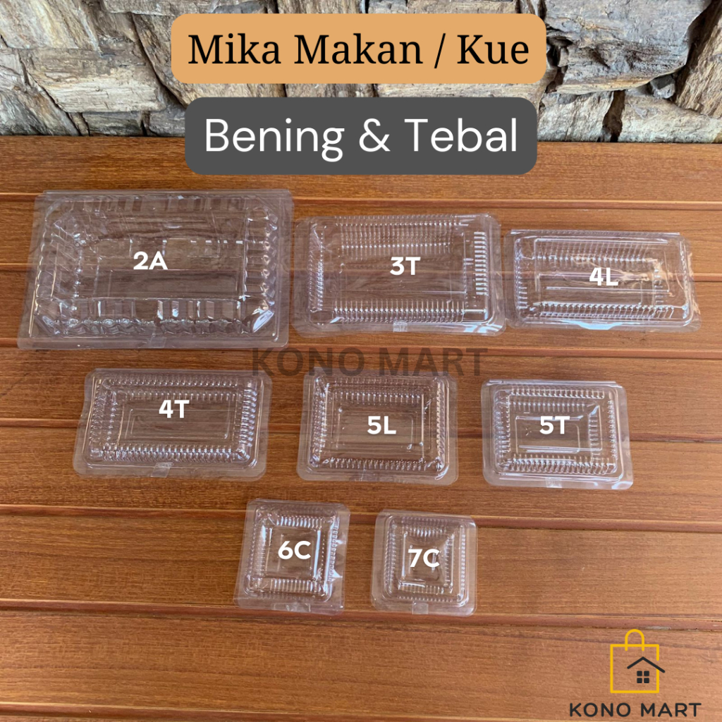 Jual MIKA PLASTIK KUE / MIKA MAKANAN 7C 6C 5L 5T 4L 3T 2A 2B / MIKA ...