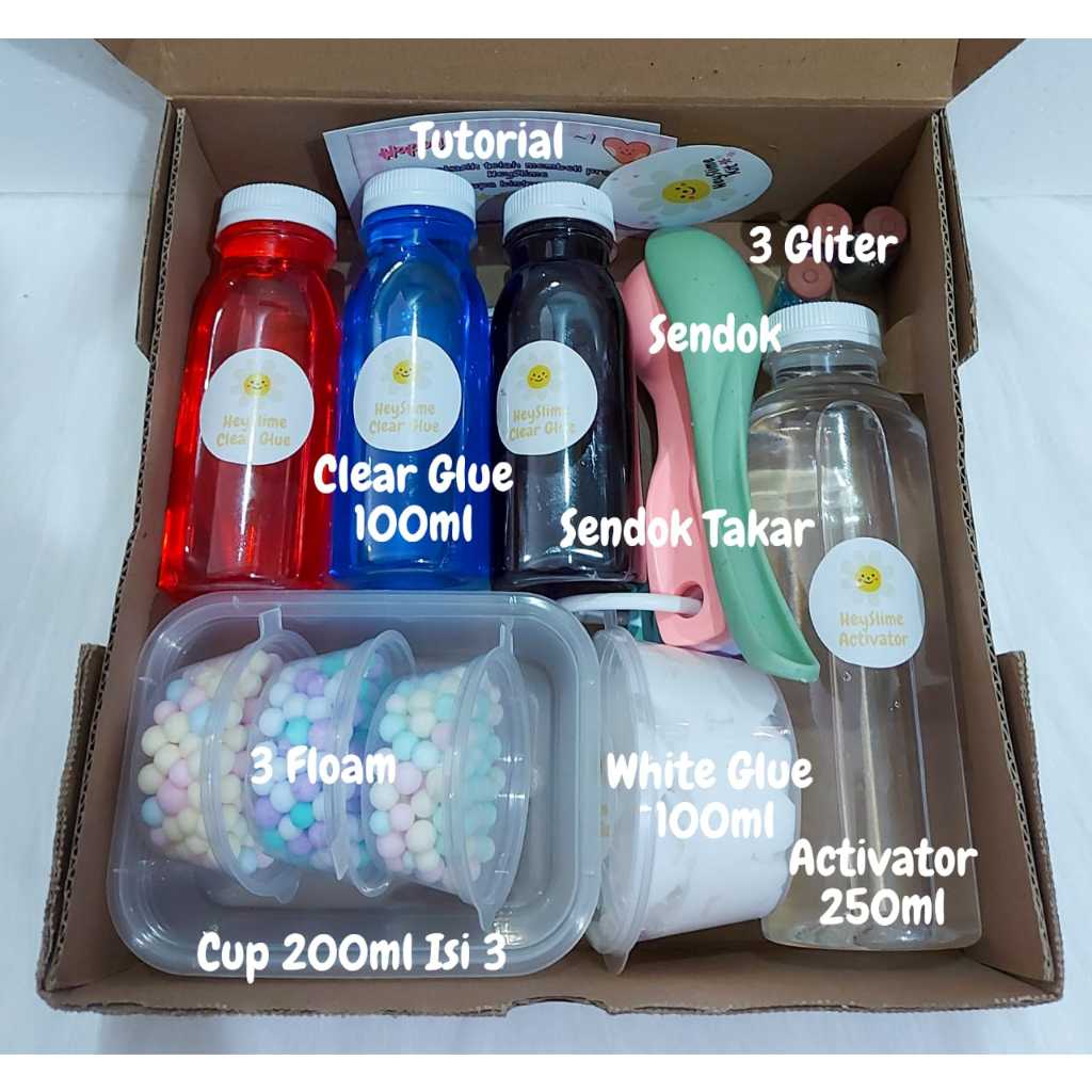 Jual SLIME KIT TERLENGKAP BY HEY SLIME / MAINAN ANAK / SLIME / MAINAN ...