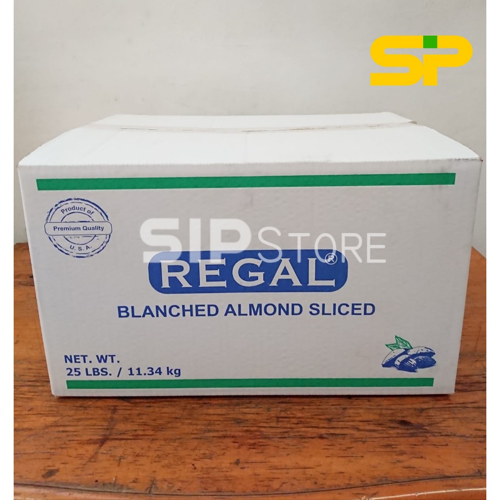 Jual REGAL Kacang Almond Sliced 11,34 kg / Almond Sliced Edible Nuts ...