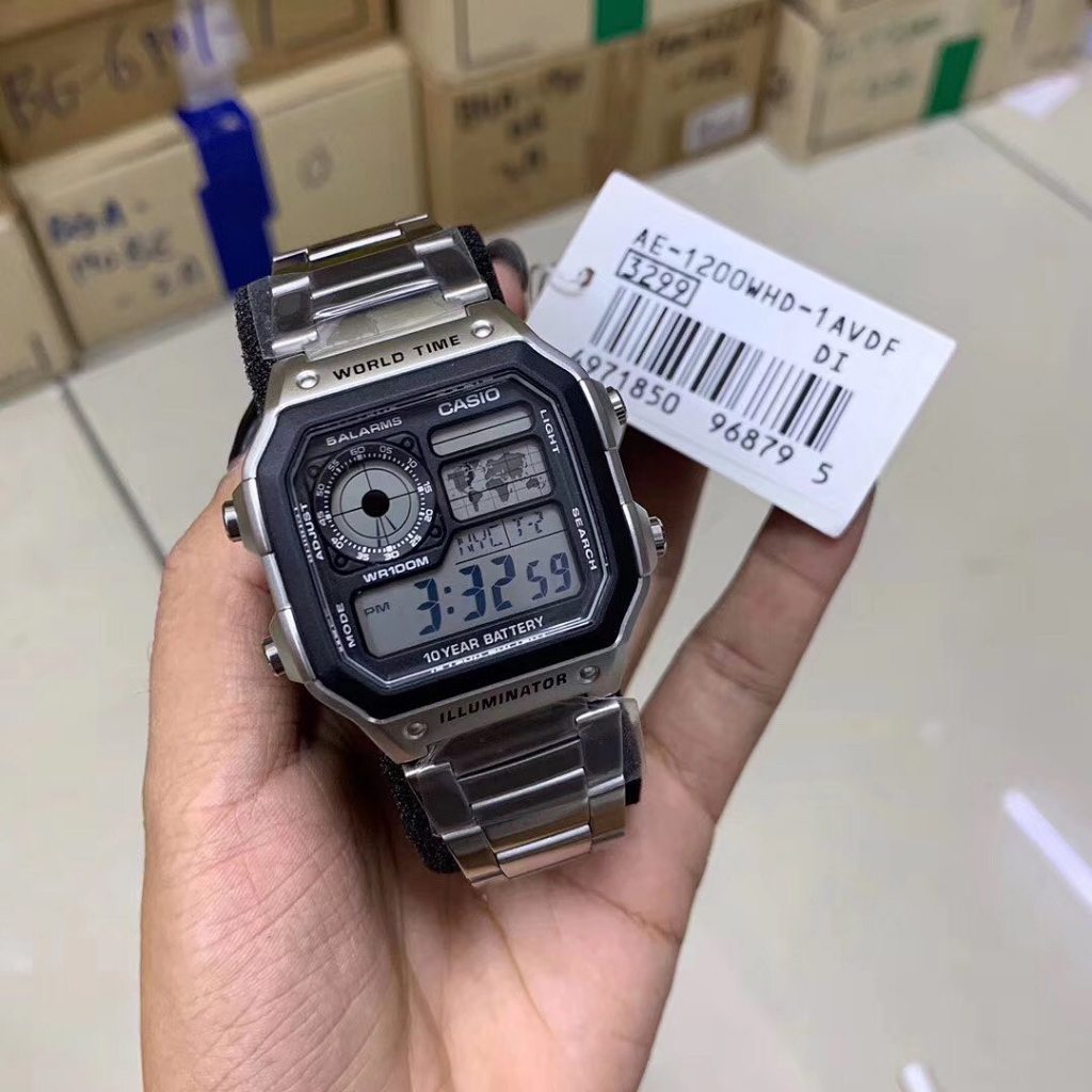 Jual JAM TANGAN PRIA CASIO AE-1200WHD-1AVDF GARANSI RESMI ORIGINAL AE-1200WHD-1A | Shopee Indonesia