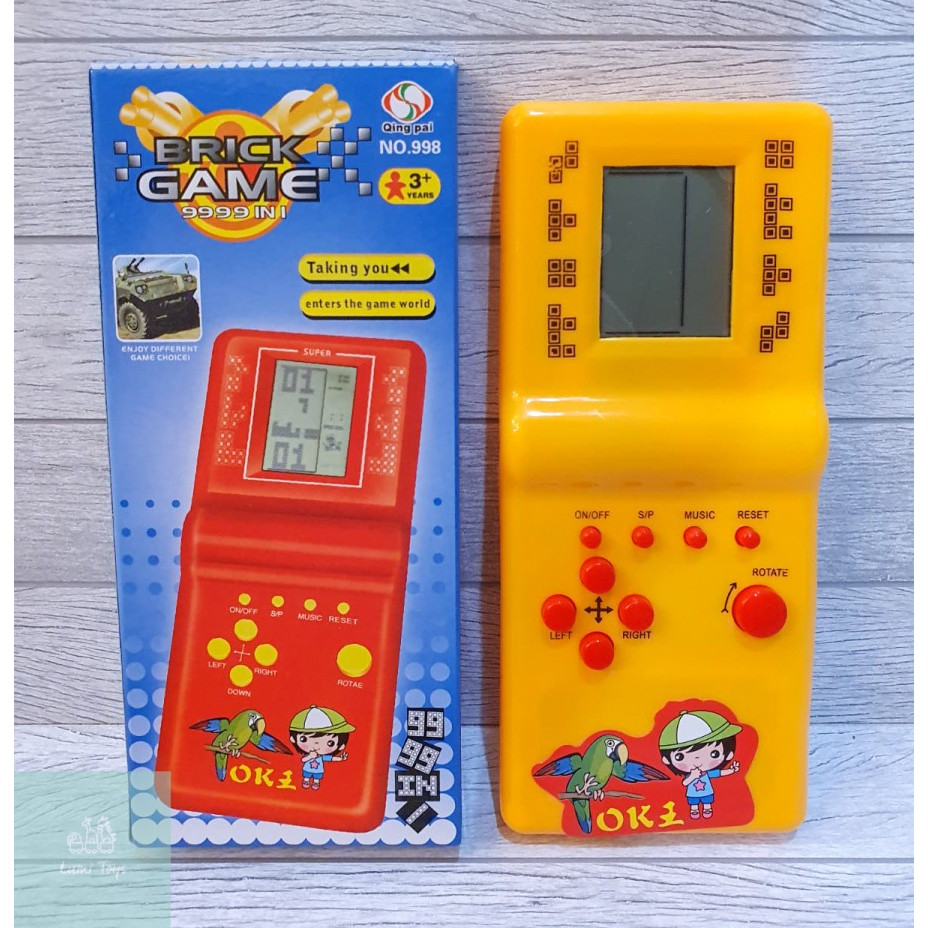 Jual Mainan Gamebot Jadul / Mainan Tetris Retro Game Bot Brick Game ...