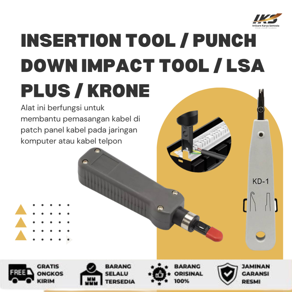 Jual Insertion Tool / Punch Down Impact Tool / Alat Terminasi Kabel ...