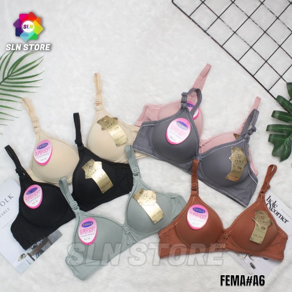 Jual BRA FEMA A6 ORIGINAL / BH BUSA TANPA KAWAT FEMA A6 | Shopee Indonesia