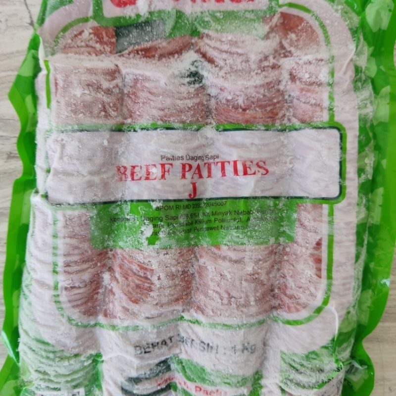 Jual AROMA beef patties / beef pepperoni / beef salami 1 kg | Shopee ...