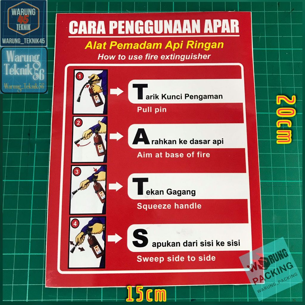 Jual Sign Label Sticker K3 Safety Segitiga Apar | Shopee Indonesia