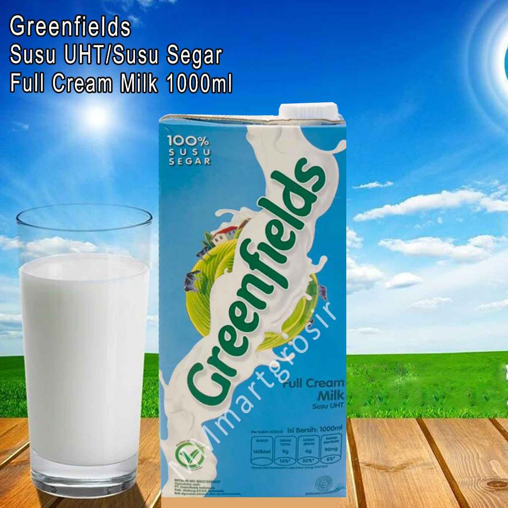 Jual Susu GreenFields / Minuman Susu UHT / Susu Rasa Full Cream / 1 ...