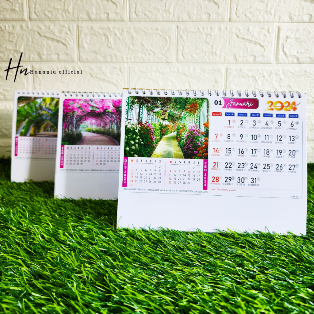 Jual KALENDER MEJA / KALENDER DUDUK TAHUN 2024 MOTIF | Shopee Indonesia
