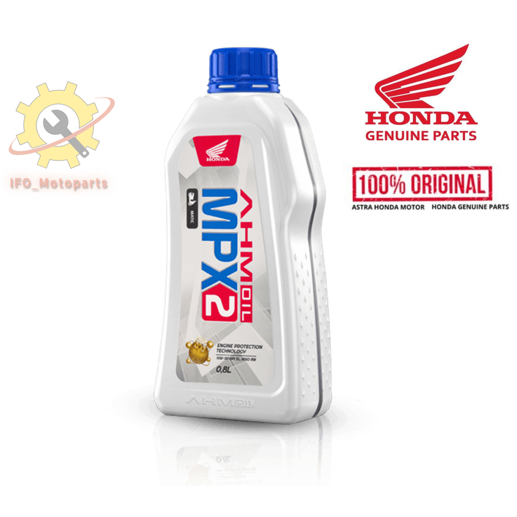 Jual Oli MPX2 Mesin Matic 10W-30 AHM Oil MPX2 800ml – 0.8 L IDE ...