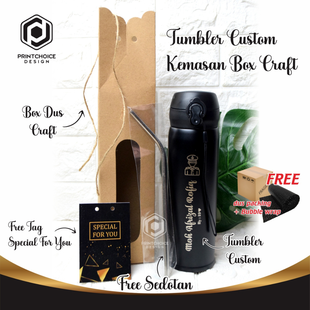Jual Tumbler Custom Niagara Cetak Laser Grafir Souvenir / Promosi Botol ...