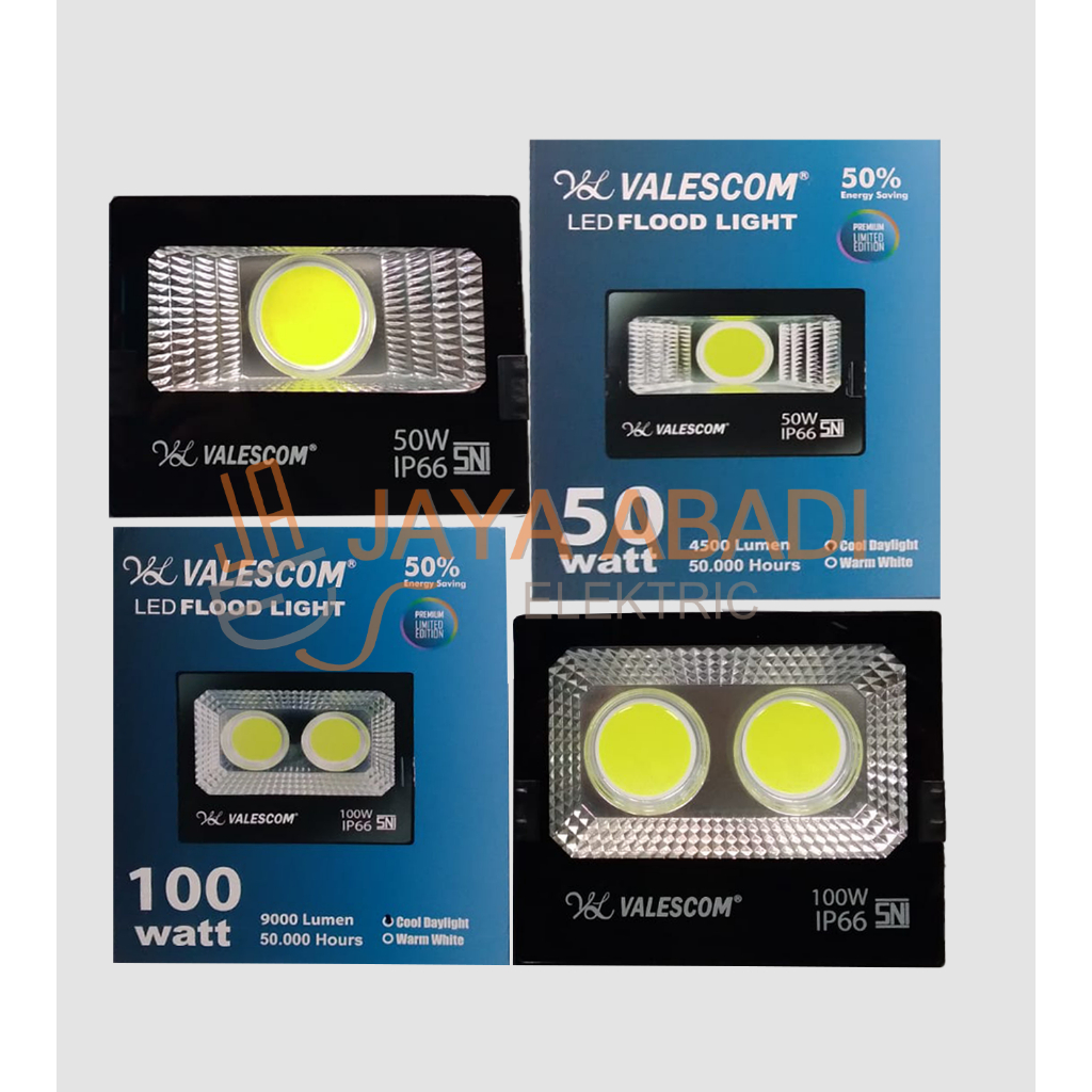 Jual Lampu sorot Led COB 50 Watt 100 Watt 200 Watt 300 Watt 400 Watt Valescom lampu tembak cob ...