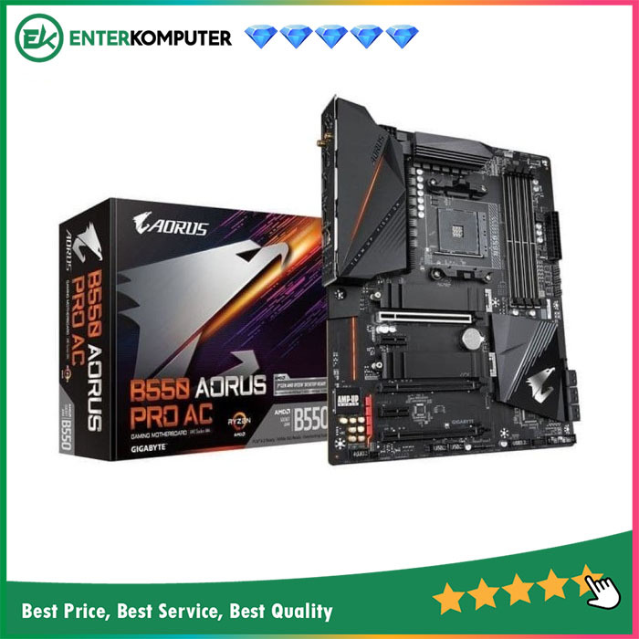 Jual Gigabyte B550 Aorus Pro AC (AM4, AMD Promontory B550, DDR4, USB3.2 ...