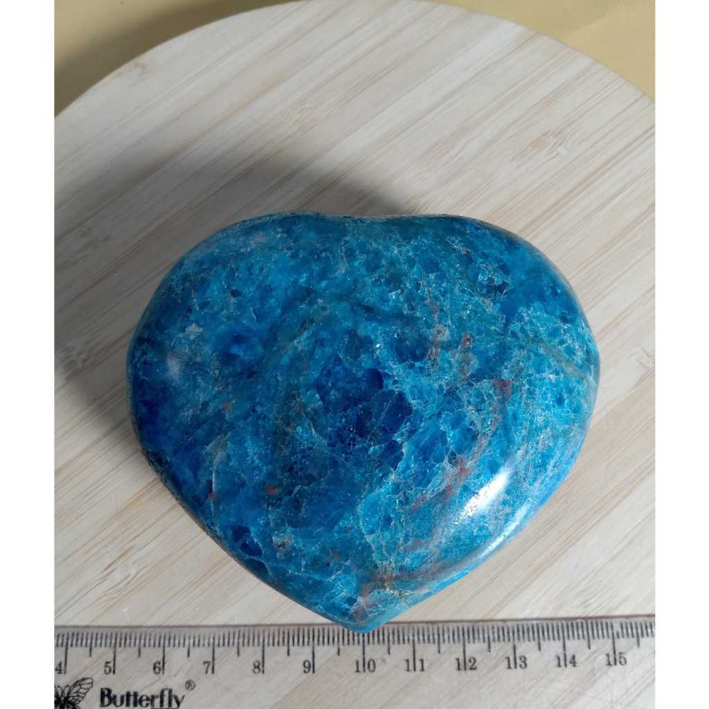 Jual Batu Blue Apatite Heart natural 457 grams | Shopee Indonesia