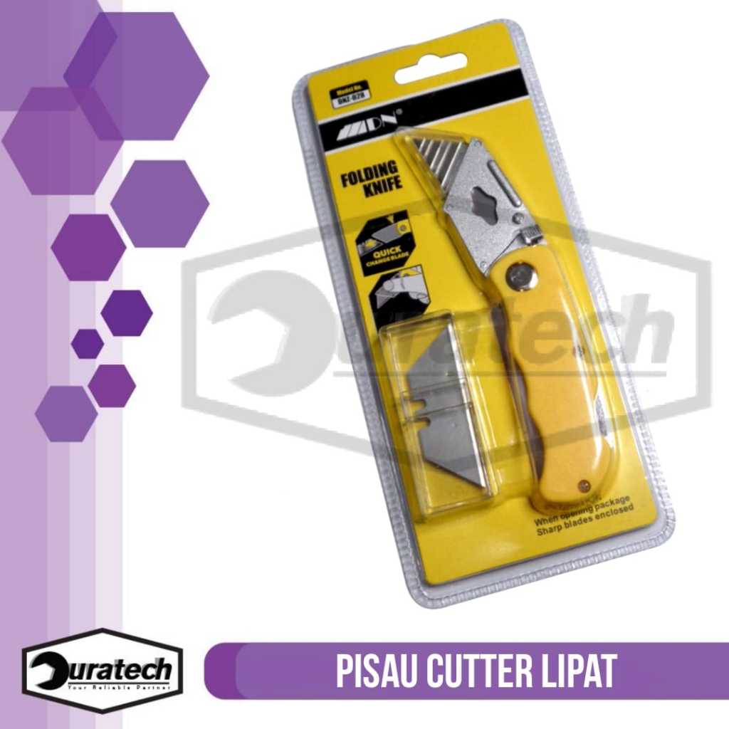 Jual Pisau lipat kecil serbaguna folding knife gypsum cutter unboxing ...