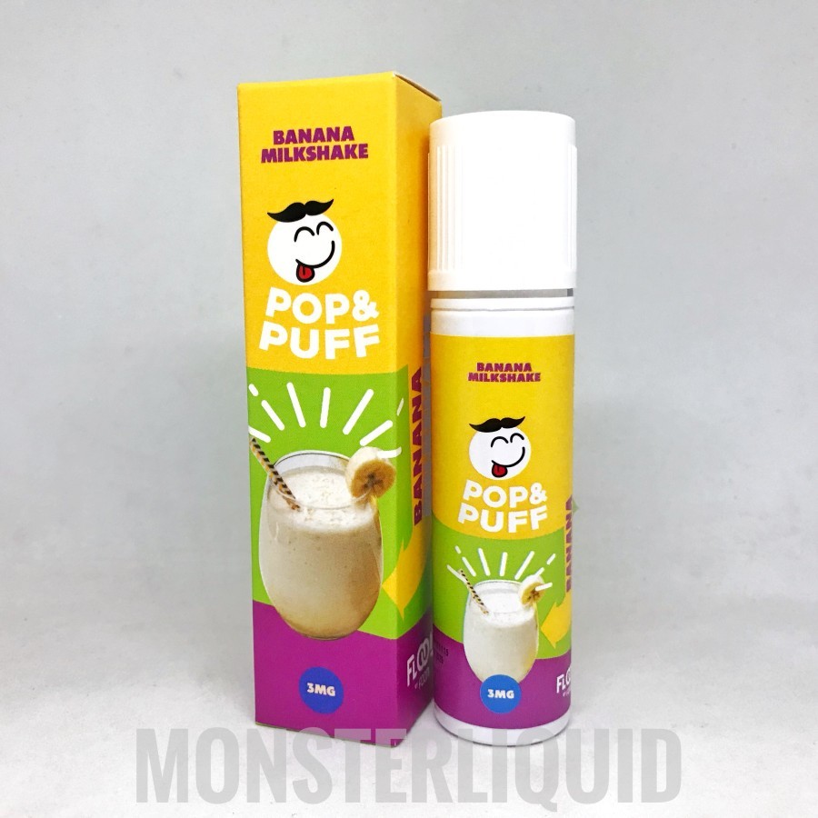 Jual FOOM POP & PUFF BANANA MILKSHAKE BY FLOOID FOOM 3MG 60ML | Shopee Indonesia