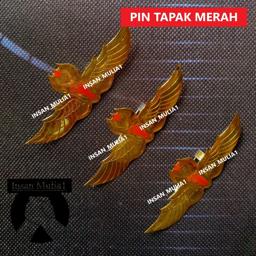 Jual Pin Wing Tapak Merah / Pin Wing Hitam / Wing Tapak Merah / Tapak ...