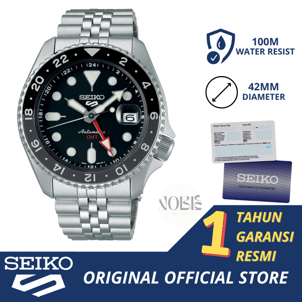 Jual Jam Tangan Seiko 5 Sports SSK001K1 Automatic GMT SKX Black Dial ...