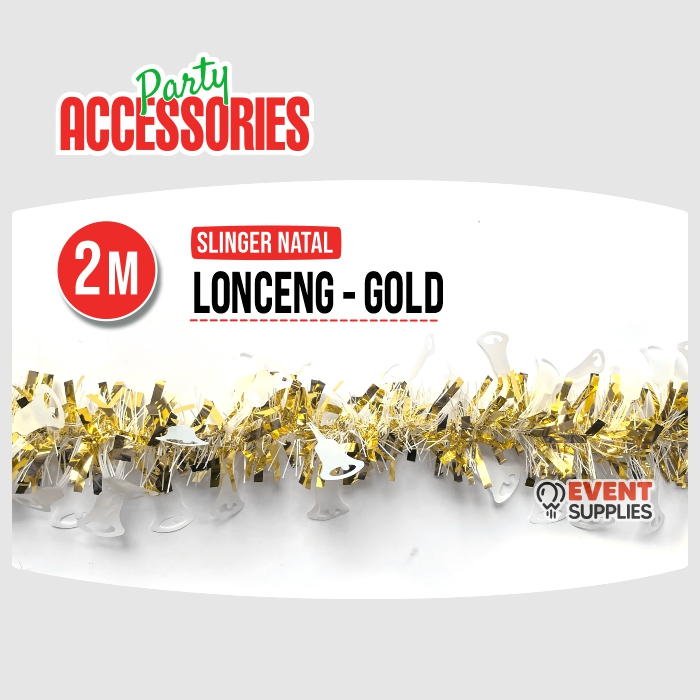 Jual Slinger Natal / Merrychristmas Motif Lonceng Dekorasi Pohon Natal ...