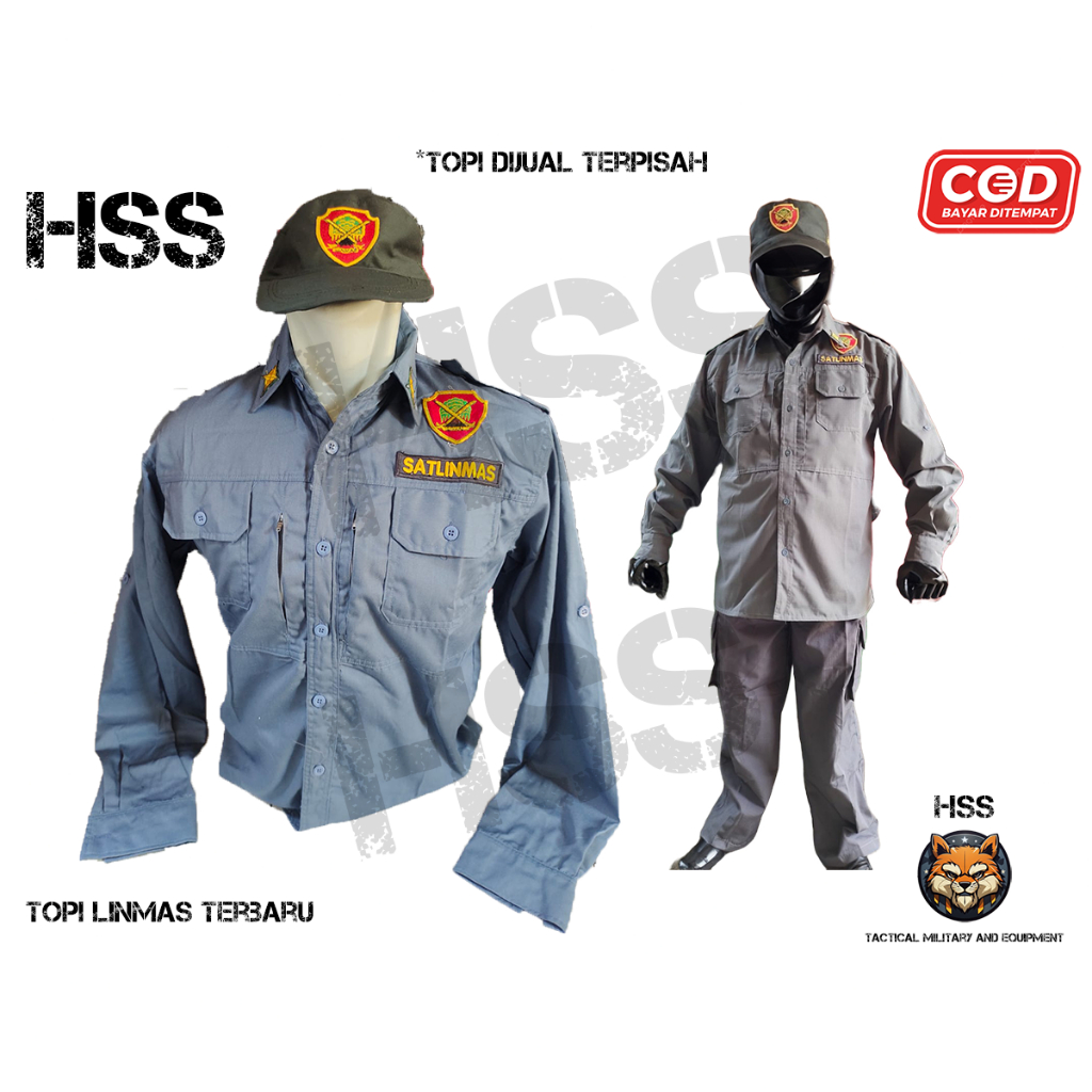 Jual Seragam PDL Satlinmas Abu Terbaru | Shopee Indonesia