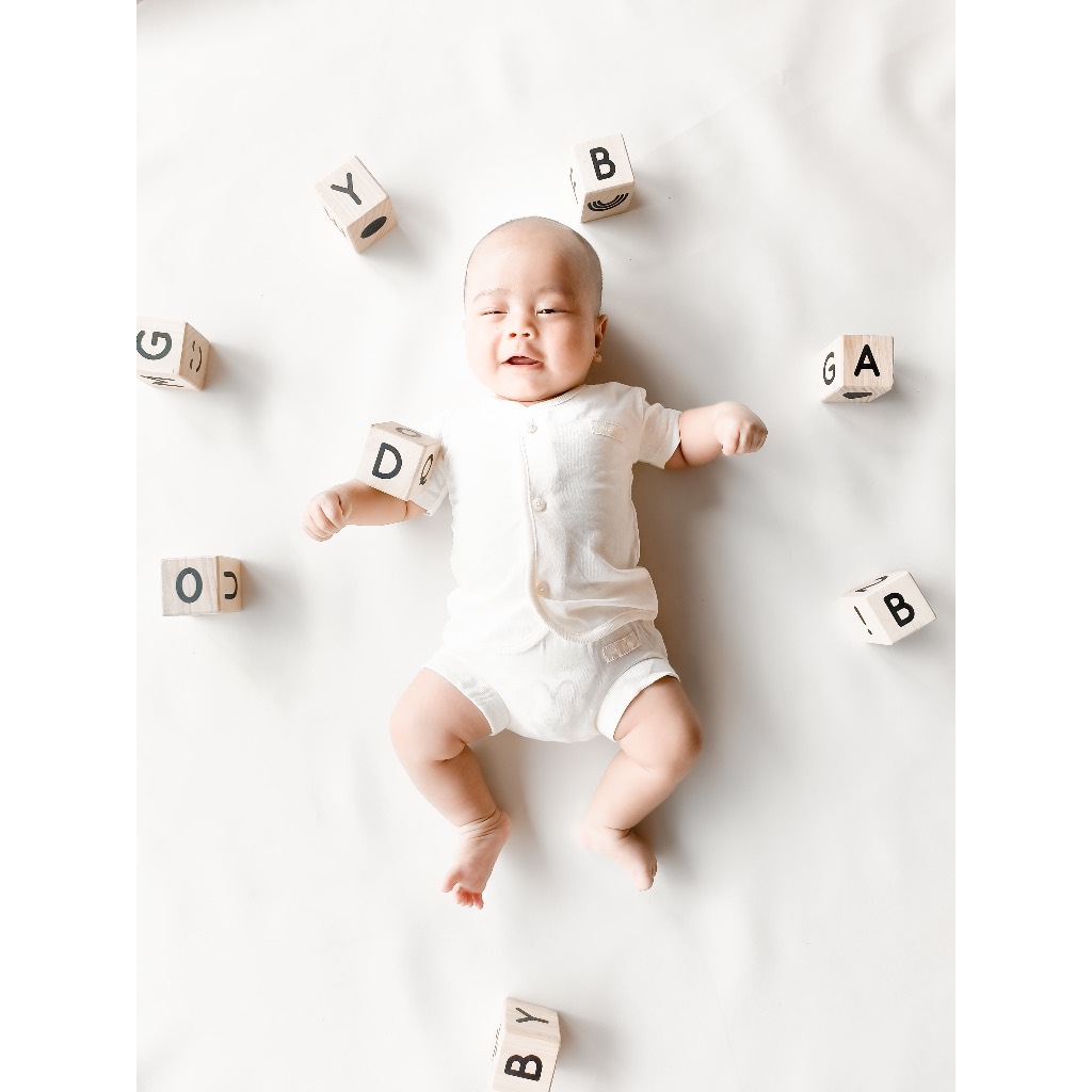 Jual Boogybaby - Celana Pop Pendek Newborn Putih (0 - 6 Bulan) Pants ...
