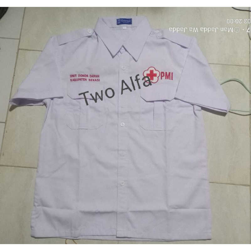 Jual KEMEJA PMI DONOR DARAH SERAGAM DONOR DARAH BAJU PMI DONOR DARAH ...