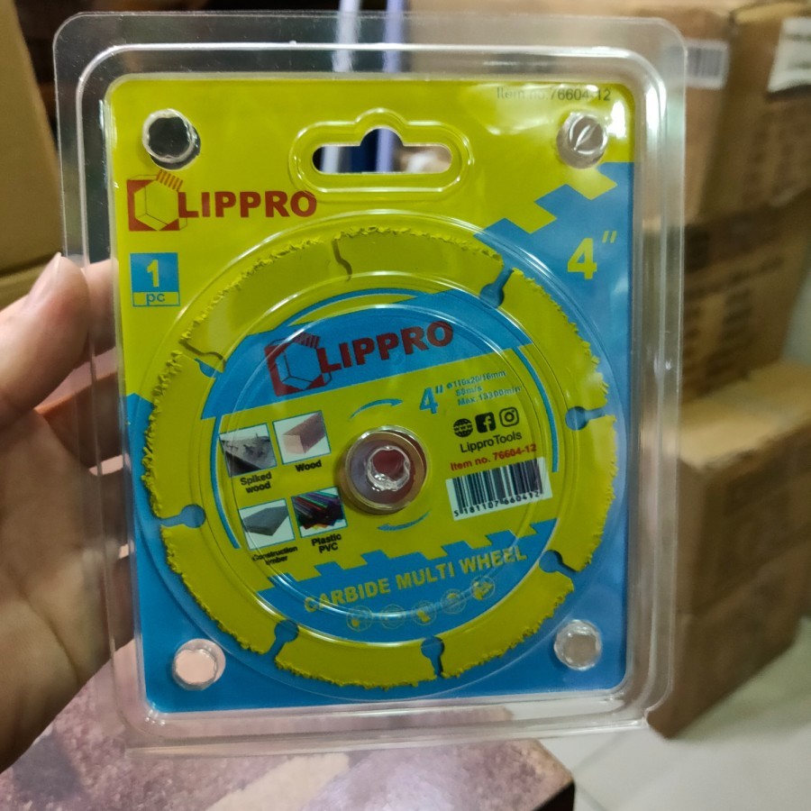 Jual Carbide multi wheel LIPPRO 4" Mata potong kayu plastik pvc multi 4 ...