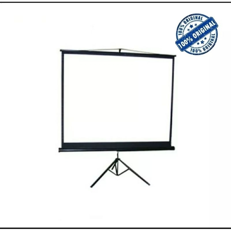 Jual layar proyektor tripod 60 Inch/Screen Projector Tripod 60 Inch ...