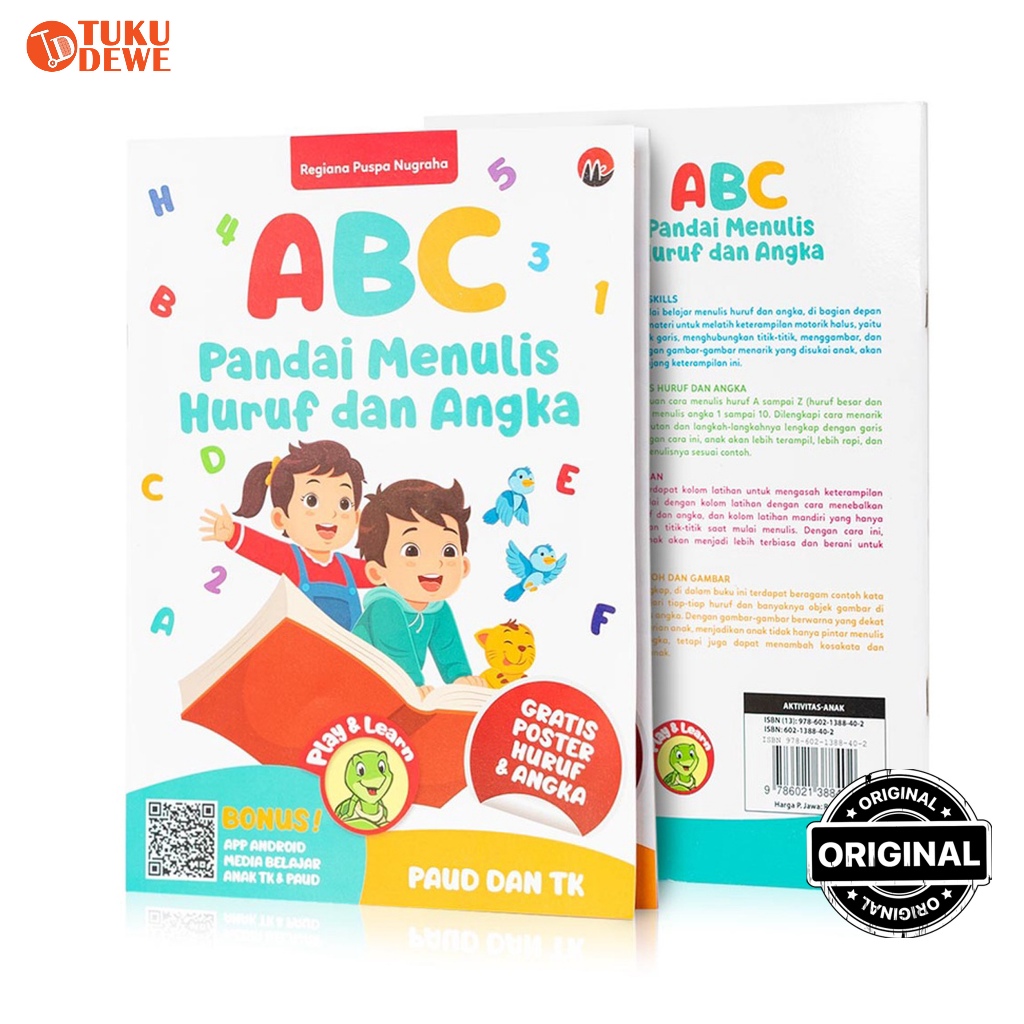 Jual Buku Belajar Menulis Huruf Dan Angka - Abc Pandai Menulis Huruf ...