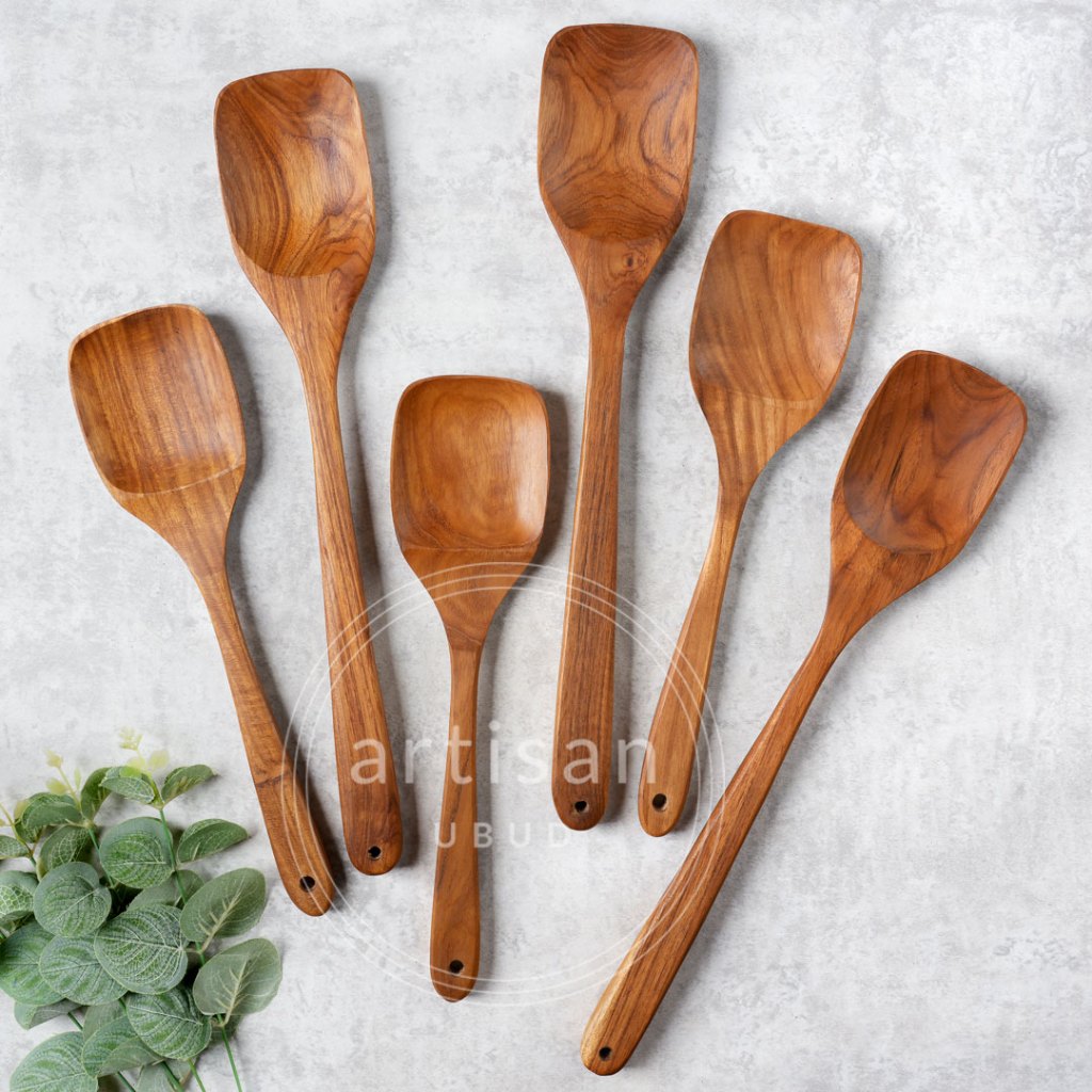 Jual Danisa - Sendok Sutil Kayu Jati / Spatula Kayu Jati Bahan Alami ...