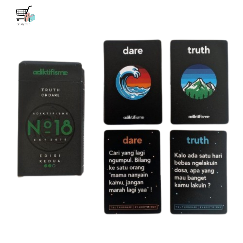 Jual TERBARU KARTU PERMAINAN TRUTH OR DARE EDISI ADIKTIFISME / disi ...