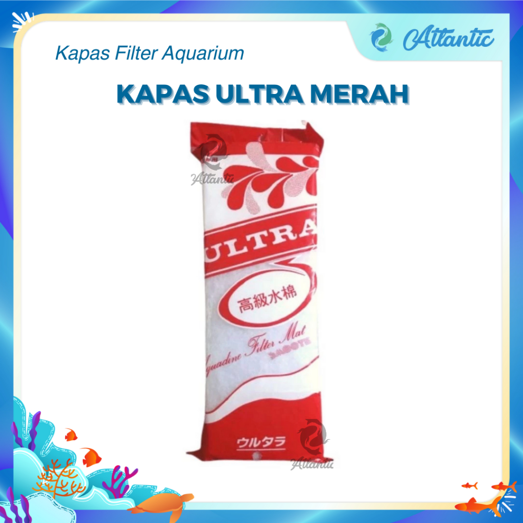 Jual Kapas Ultra Merah Red 2 Lapis Media Filter Busa Filtrasi Penyaring ...
