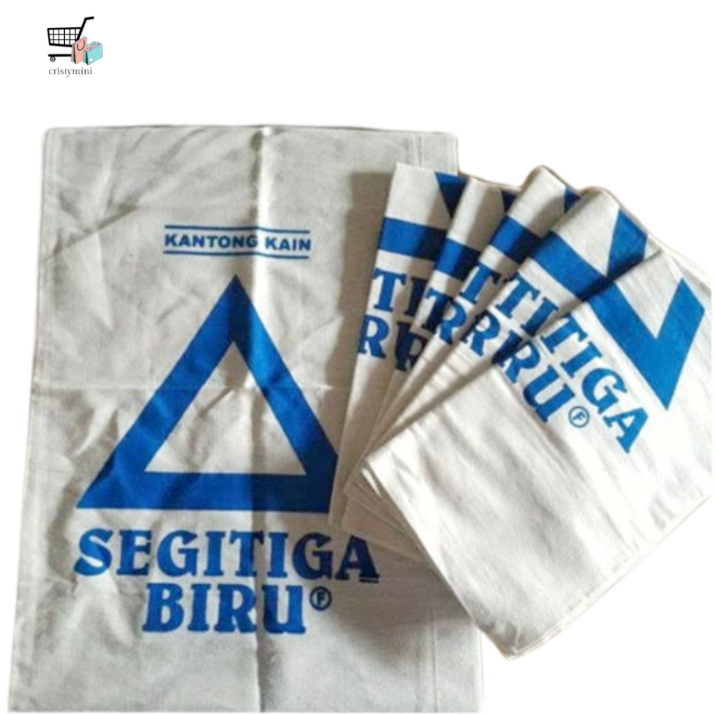 Jual HARGA GROSIR KARUNG GANDUM SEGITIGA BIRU / Karung kain/kandi ...