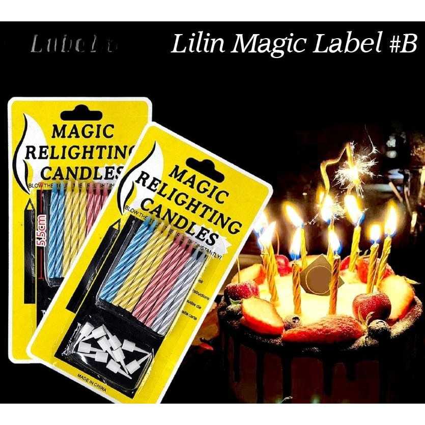 Jual Lilin Magic Label B | Lilin Ultah | Shopee Indonesia