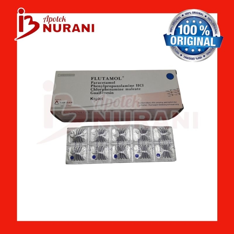 Jual FLUTAMOL STRIP @10 TABLET obat batuk pilek | Shopee Indonesia