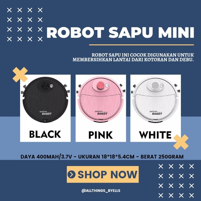 Jual Robot Sapu Sweeping Robot Pembersih Lantai | Shopee Indonesia