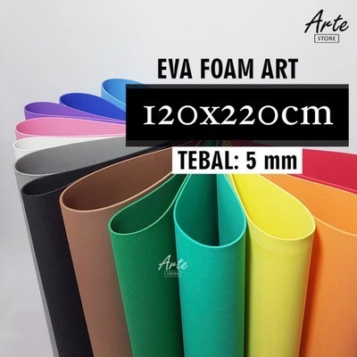 Jual media kreasi spons eva 5mm 1 lembar busa ati EVA Foam / Spon Ati ...