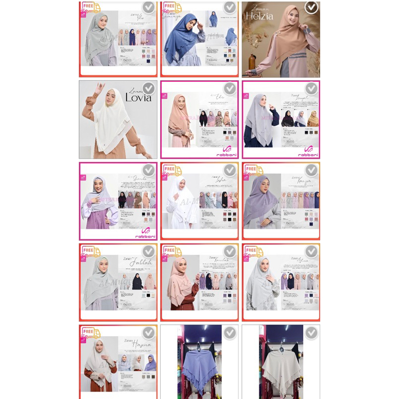Jual jilbab rabbani instan zanan dluha | Shopee Indonesia