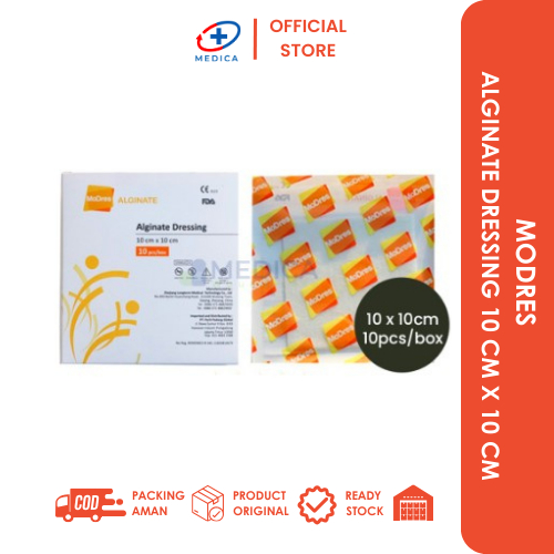 Jual Modres Alginate/Alginate Dressing/Perban 10cm x 10cm (1 pcs ...