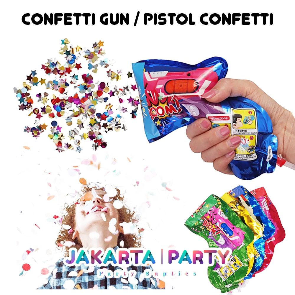 Jual KONFETTI POPPER / PISTOL CONFETTI / CONFETTI GUN / PARTY POPPER ...