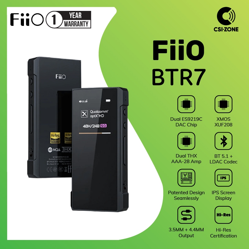 Jual FiiO BTR7 Premium Hi-Fi Portable Bluetooth DAC / Power Amplifier | Shopee Indonesia
