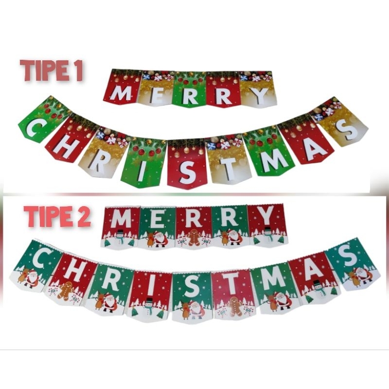 Jual Banner Merry christmas/ Banner Natal | Shopee Indonesia