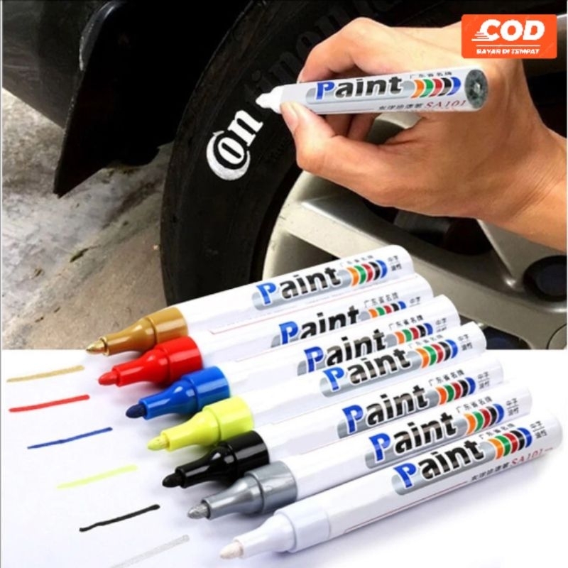 Jual Spidol Ban Motor Mobil / Paint Marker / Spidol Ban Permanent ...