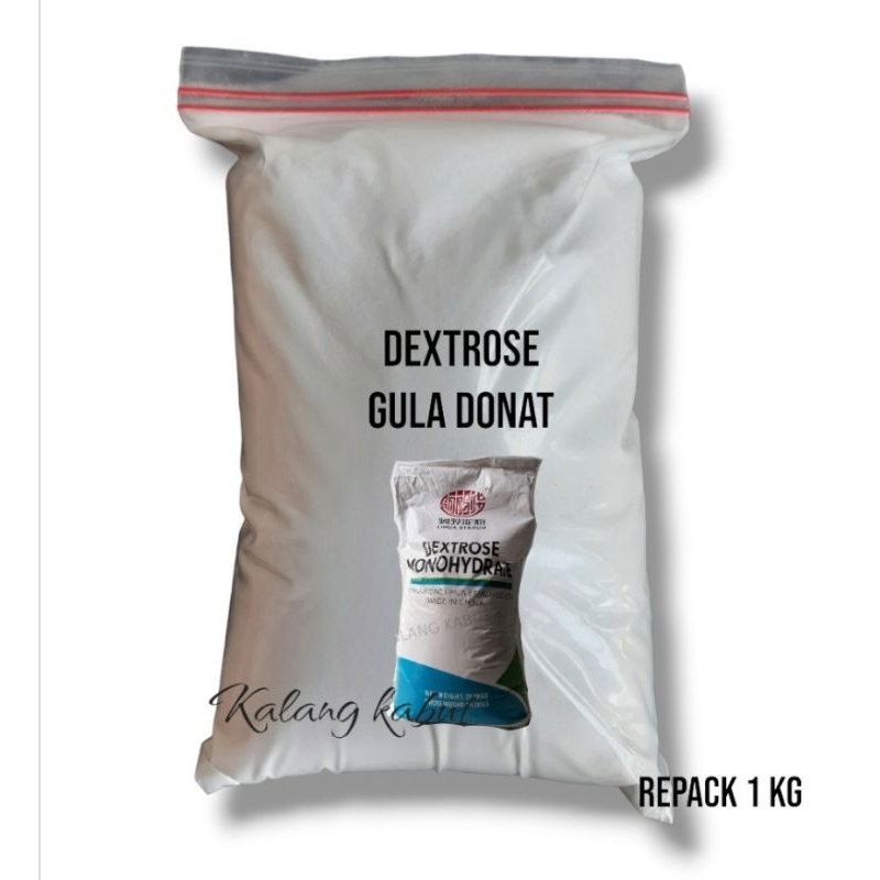 Jual Gula Donat - Gula Manis - Dextrose monohydrate - 1kg | Shopee ...