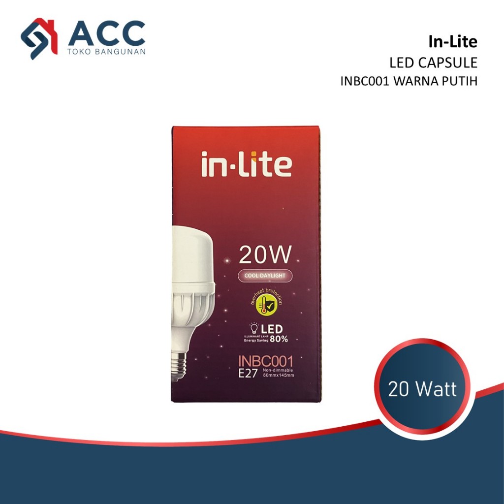 Jual INLITE INBC004 LAMPU LED CAPSULE VALUE SERIES 10W 20W 30W 40W 50W | Shopee Indonesia